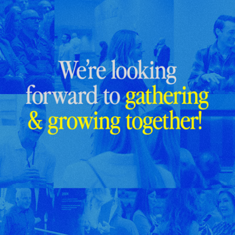 We're looking forward to gathering and growing together!